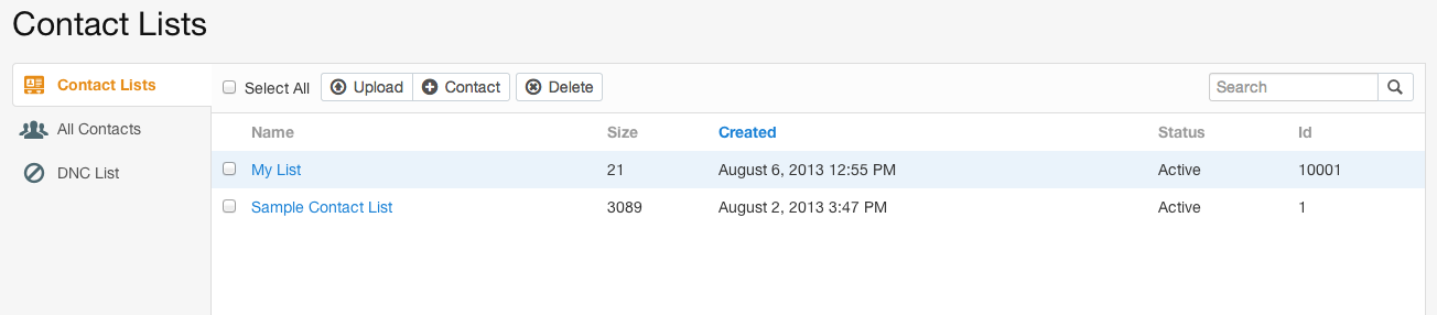 Contact Lists | CallFire
